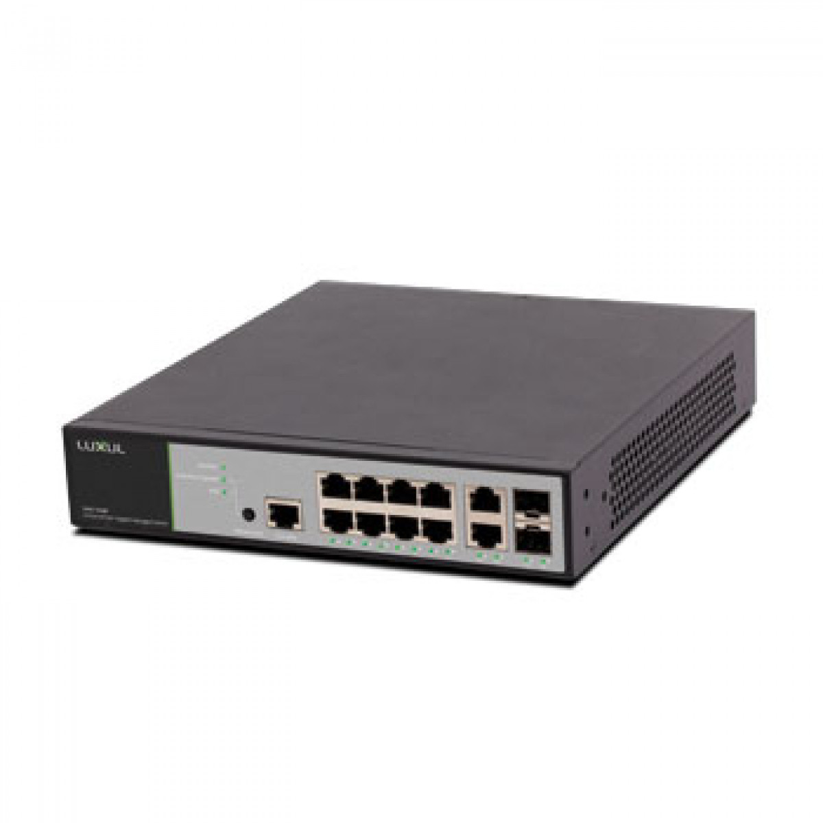 LUXUL 12-PORT/8 PoE+ GIGABIT MANAGED SWITCH