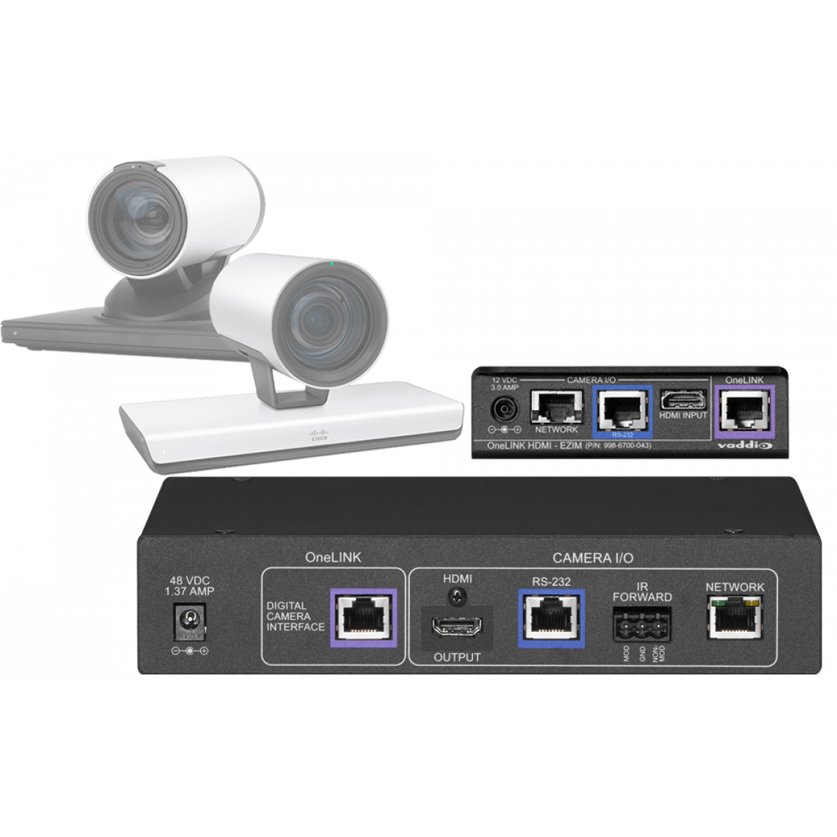 VADDIO Cisco Codec Kit for OneLINK HDMI to Cisco Cameras - VC ...