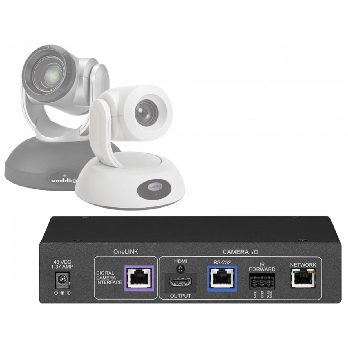 VADDIO Polycom Codec Kit for OneLINK HDMI to Vaddio HDBaseT Cameras ...