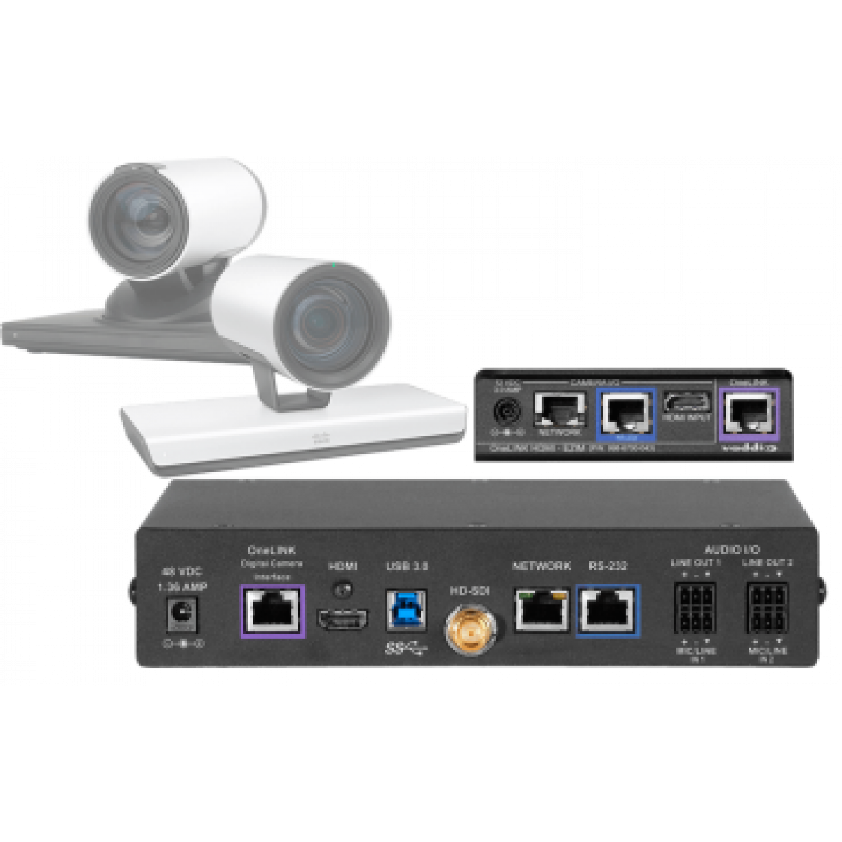 VADDIO Cisco Codec Kit for OneLINK Bridge to Cisco Camera - VC ...